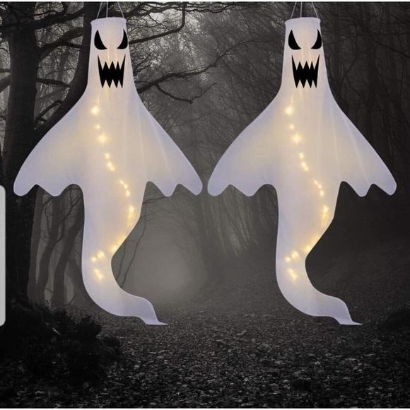 Frienda | Holiday | 2 Pack Halloween Ghost Shape Windsock Flag Warm ...